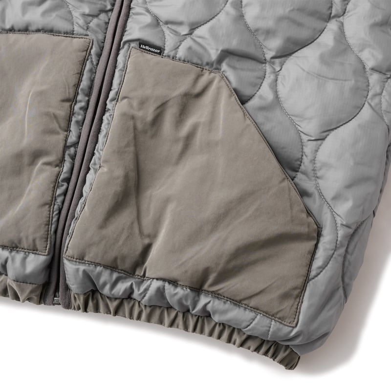 HELLRAZOR REVERSIBLE ARMY CARGO PUFF JACKET | HELLRAZOR REVERSIBLE ARMY CARGO PUFF JACKET |