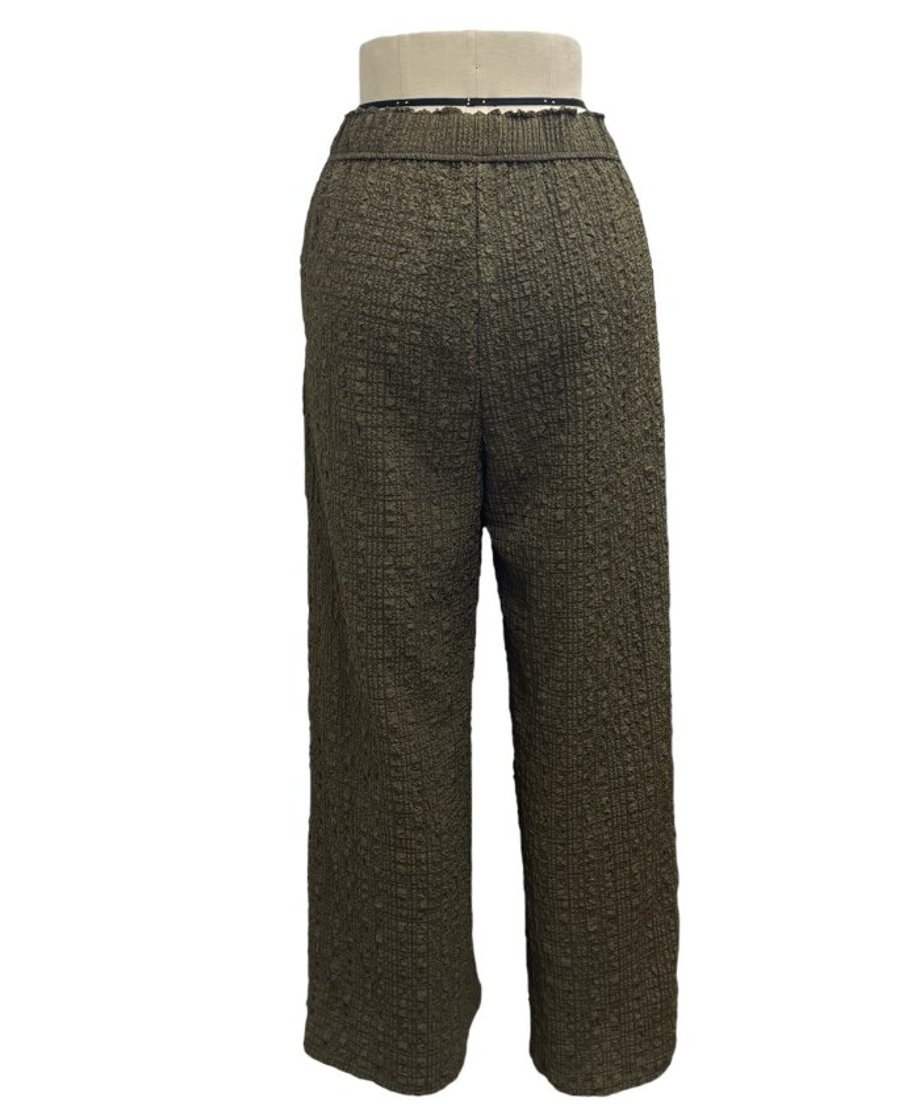 ayane アヤン 3Dシャーリングワイドパンツ 824511 | Deargo