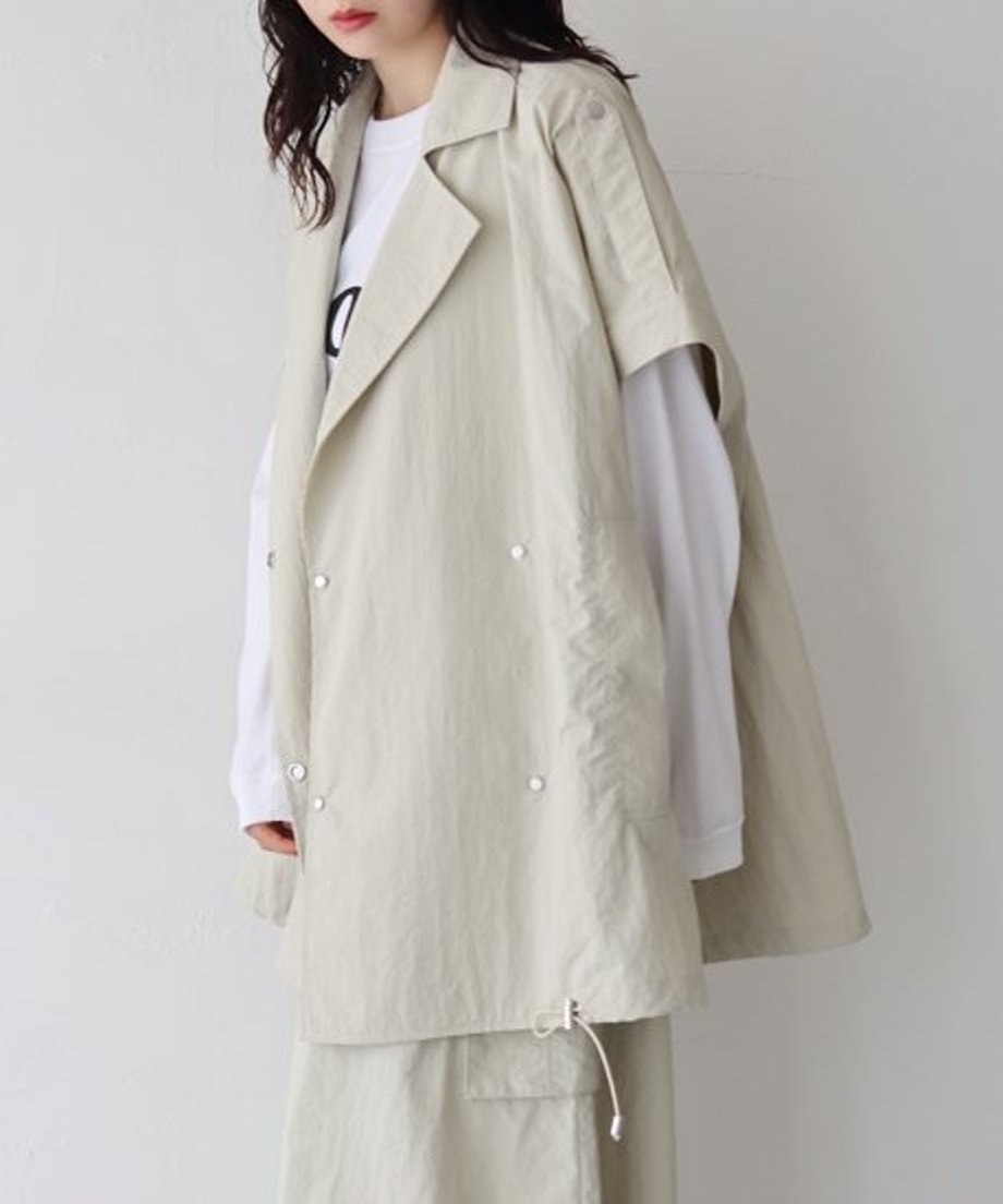 ナイロンオーバーサイズジレ | Deargo