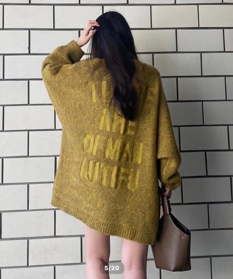 MICALLE MICALLE(ミカーレミカーレ)後ロゴ刺繍ビッグシルエット MICALLE MICALLE(ミカーレミカーレ)後ロゴ刺繍ビッグシルエット