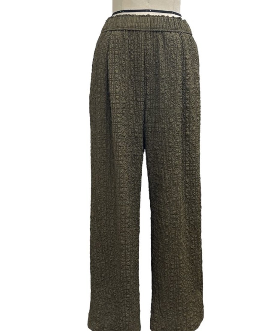 ayane アヤン 3Dシャーリングワイドパンツ 824511 | Deargo