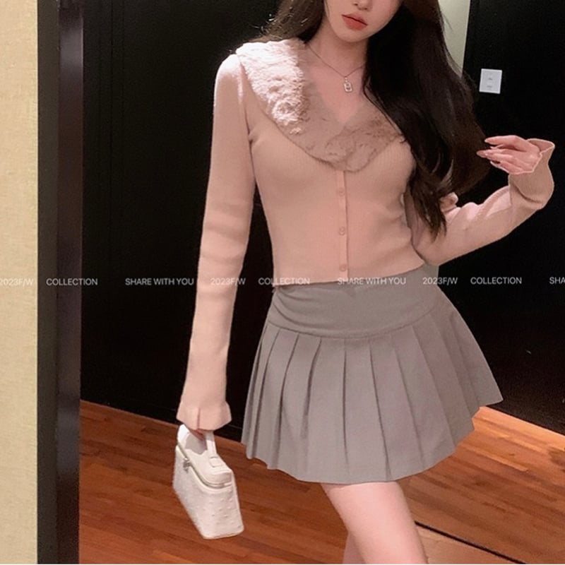 ネックファーニットトップス 0769 | Dolly ネックファーニットトップス 0769 | Dolly