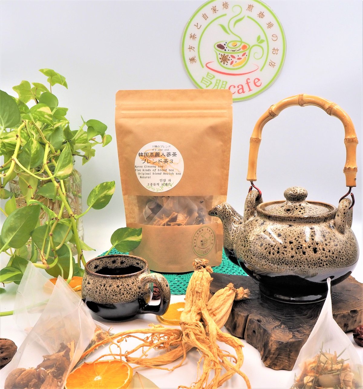 Pine needle blended Tea】～Ginseng blended Tea～...