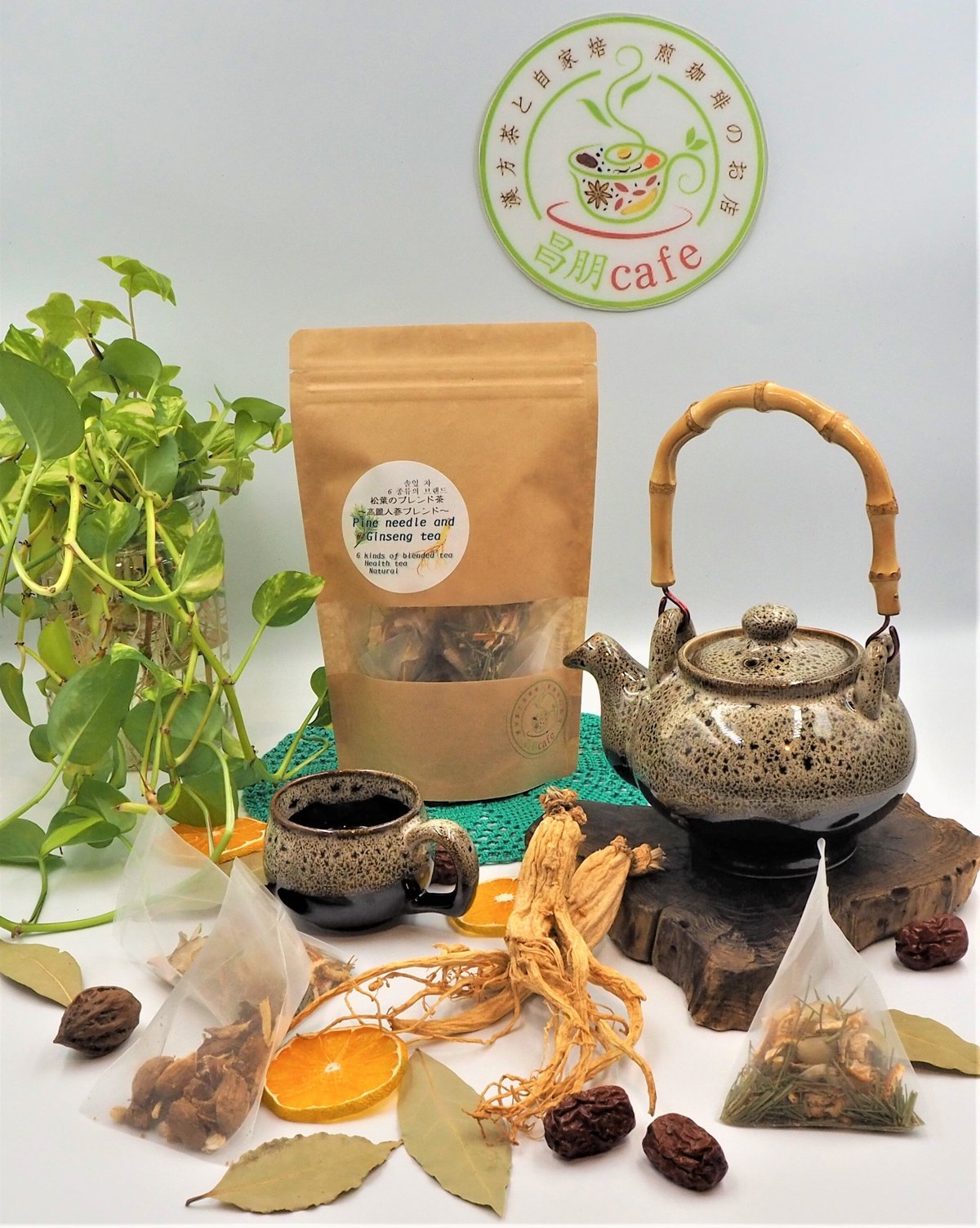 Pine needle blended Tea】～Ginseng blended Tea～...