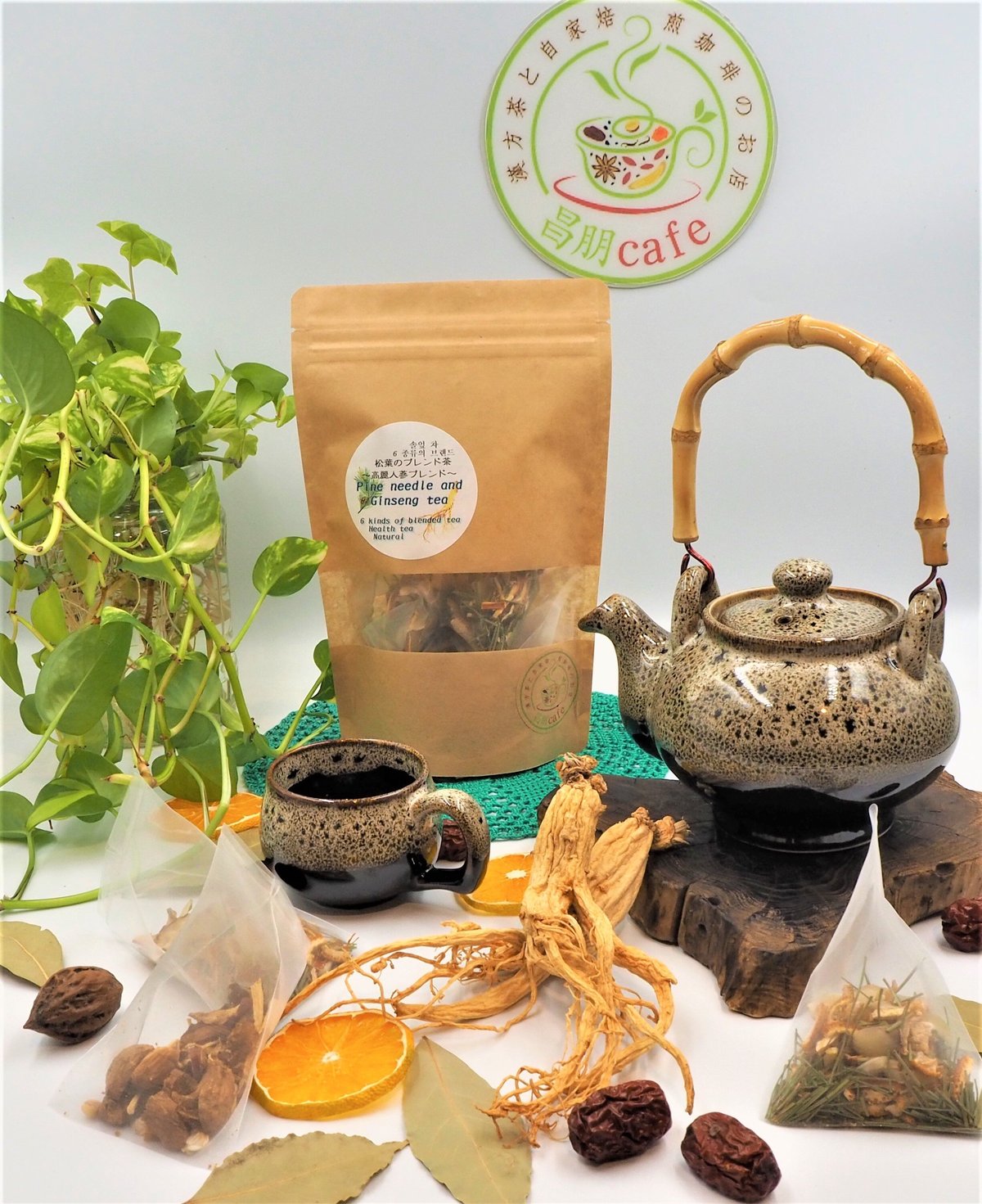 Pine needle blended Tea】～Ginseng blended Tea～...