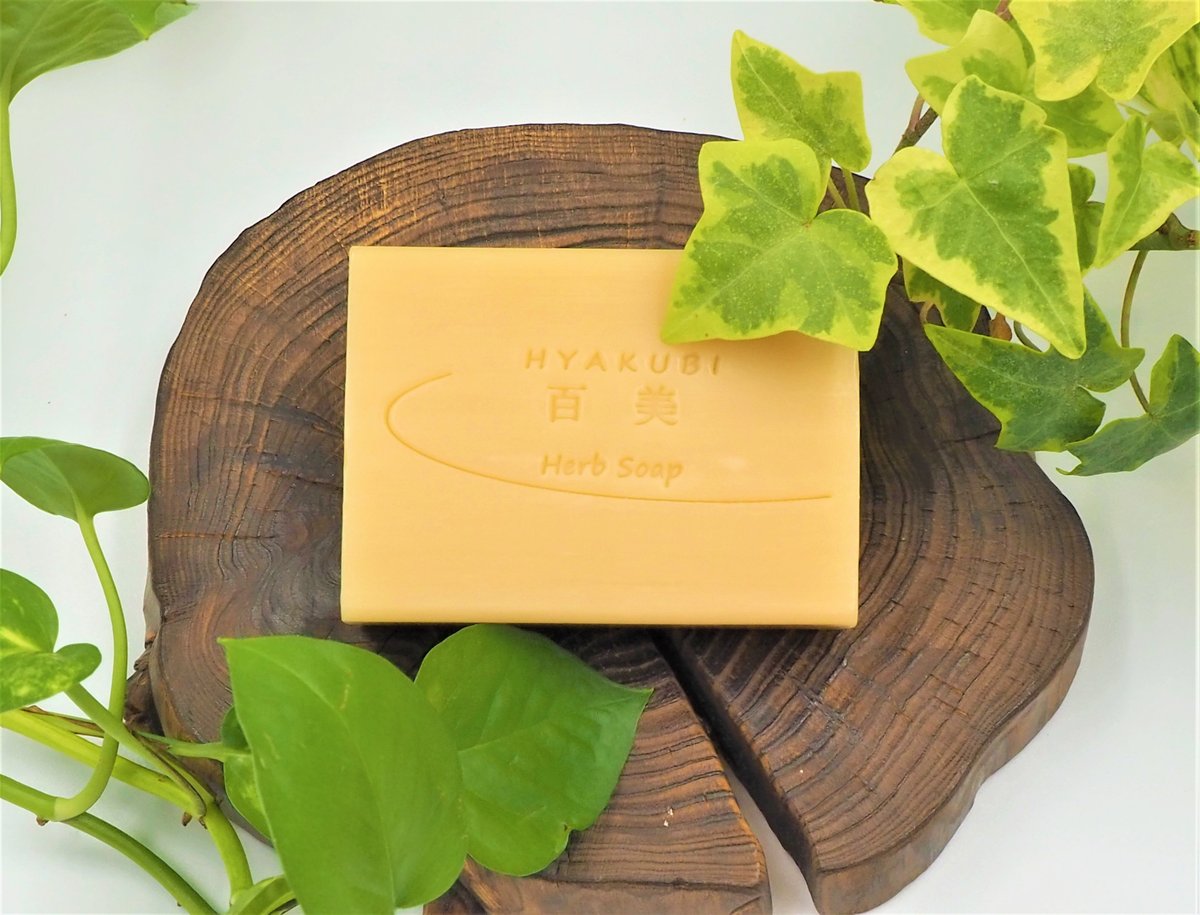 Organic Herb Soap【HYAKUBI】百美/ 1 piece 유기농 허브 비누...