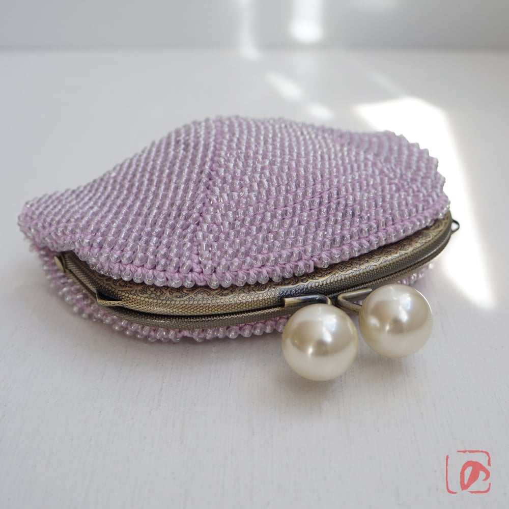 ばあば作☆さらに大きめ☆パールのがま口（lavande・2025） | SHOP2155