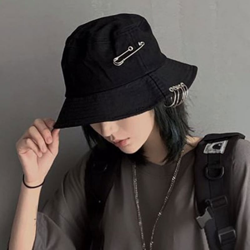 ピン付きバケットハット ユニセックス ハット バケットハット ピン付きバケットハット ユニセックス ハット バケットハット