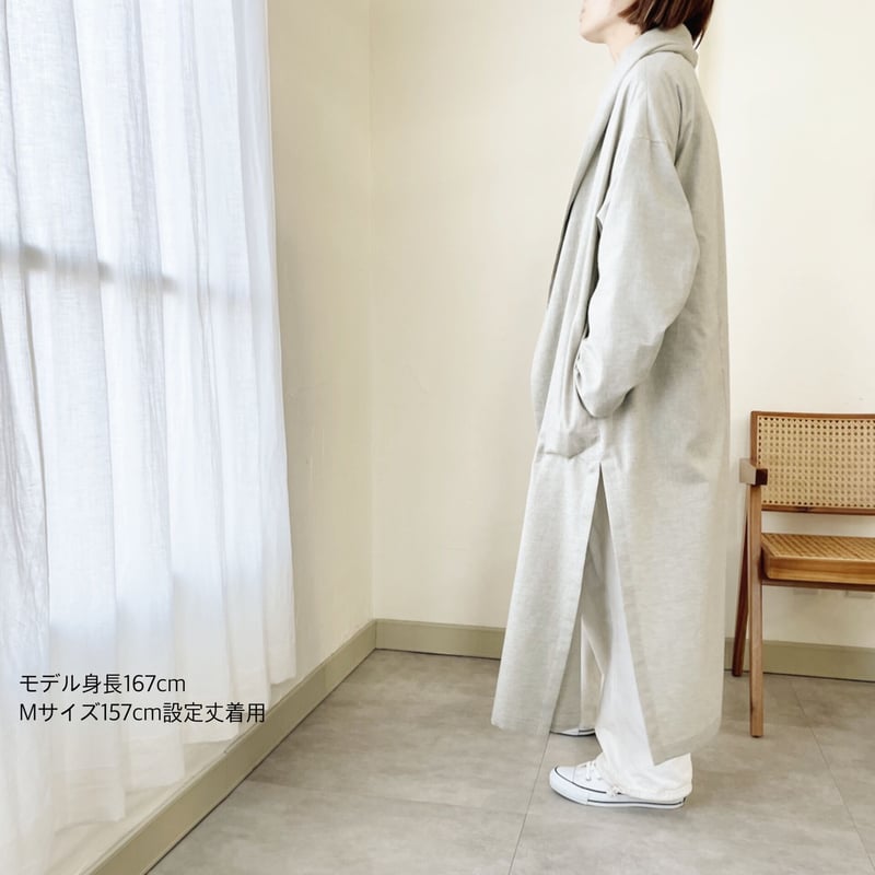 ロングコート(型紙) CW22-24CT | think pattern ハンドメイド用 ロングコート(型紙) CW22-24CT | think pattern ハンドメイド用