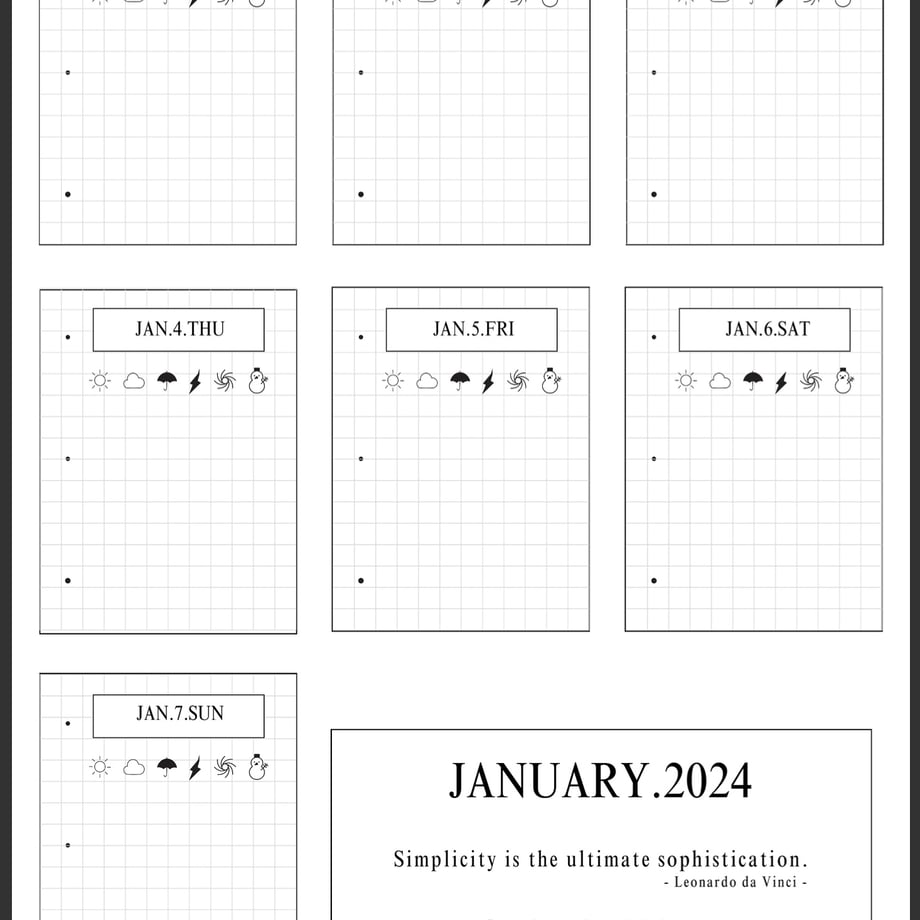M3 DAILY JANUARY 2024 | NOTEBOOK SHOP