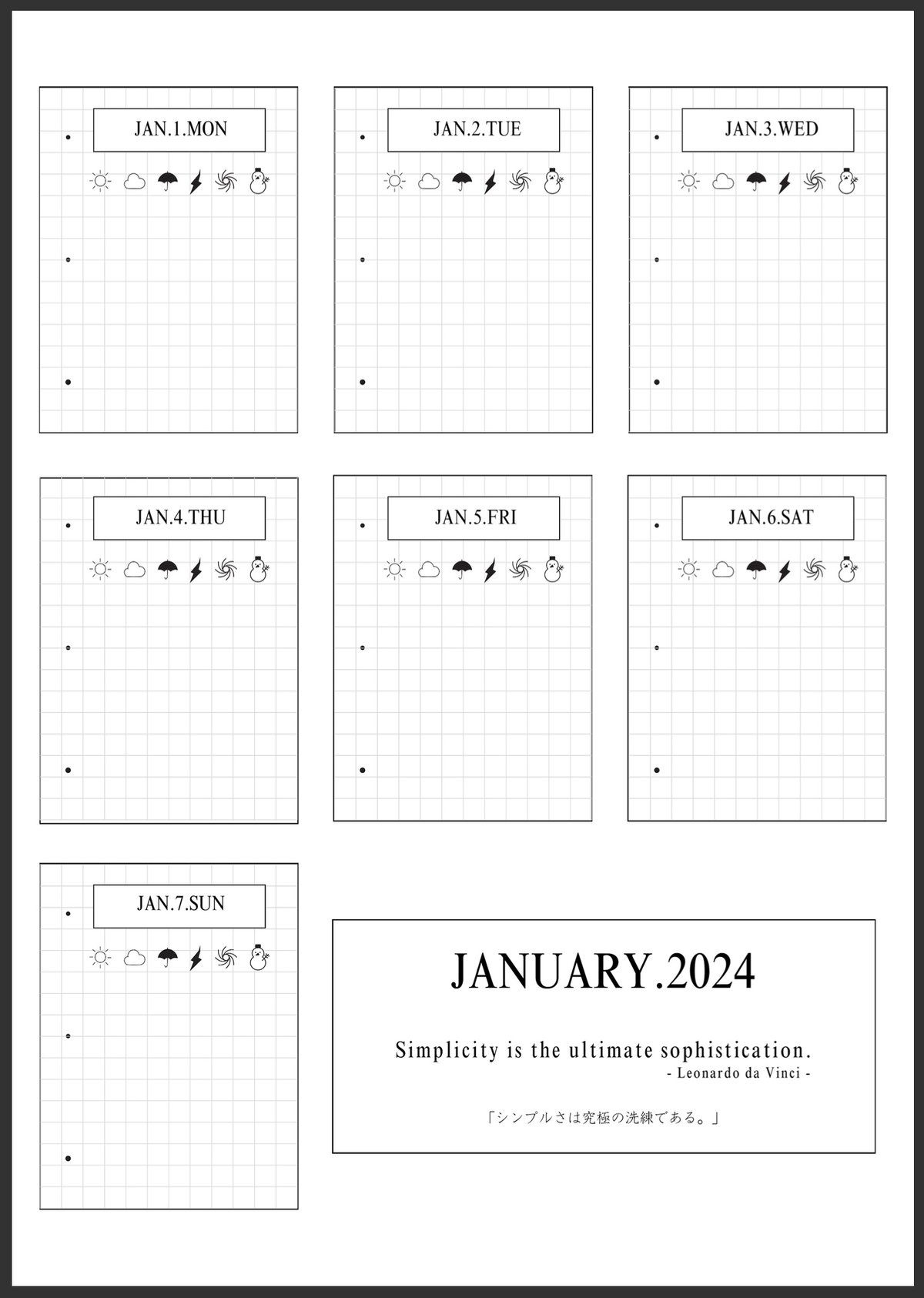 M3 DAILY JANUARY 2024 | NOTEBOOK SHOP