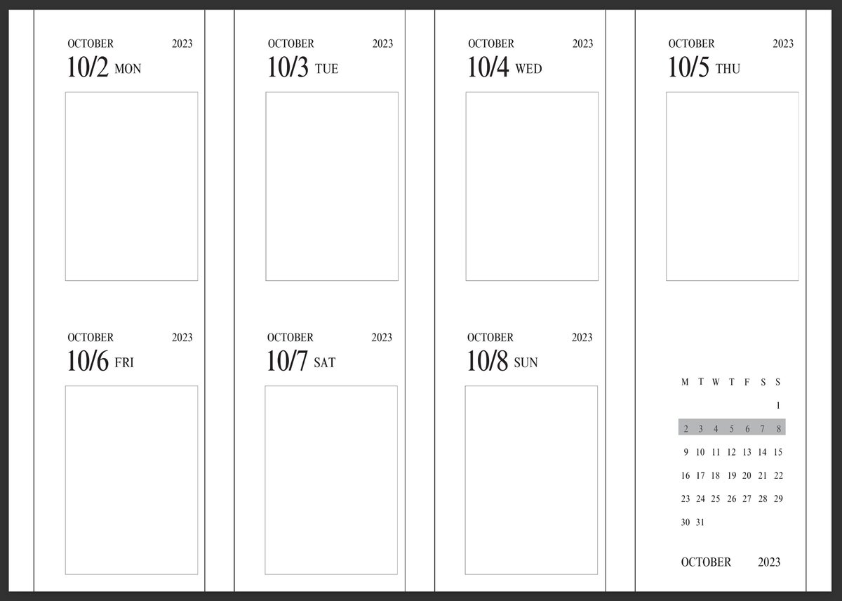 MICRO5 DAILY OCTOBER 2023 | NOTEBOOK SHOP