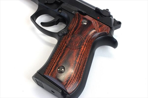 ウッドグリップ|U.S.M9/M9A1|スムースロゴ/ブラウン [AWG-1415 ウッドグリップ|U.S.M9/M9A1|スムースロゴ/ブラウン [AWG-1415