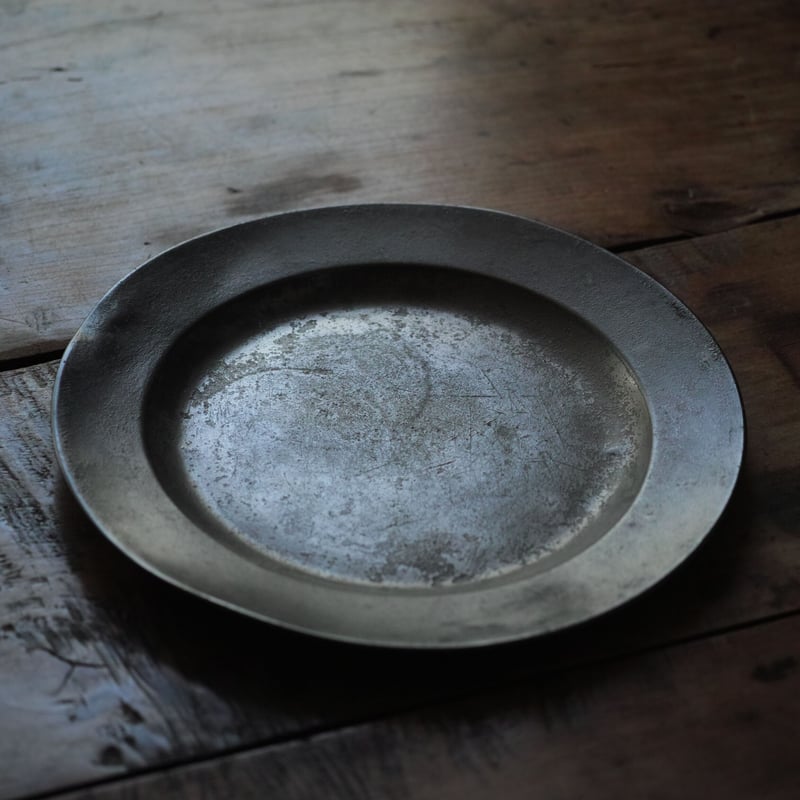 18世紀 イギリス ピューター皿 / Pewter Plate b / England 18t 18世紀 イギリス ピューター皿 / Pewter Plate b / England 18t