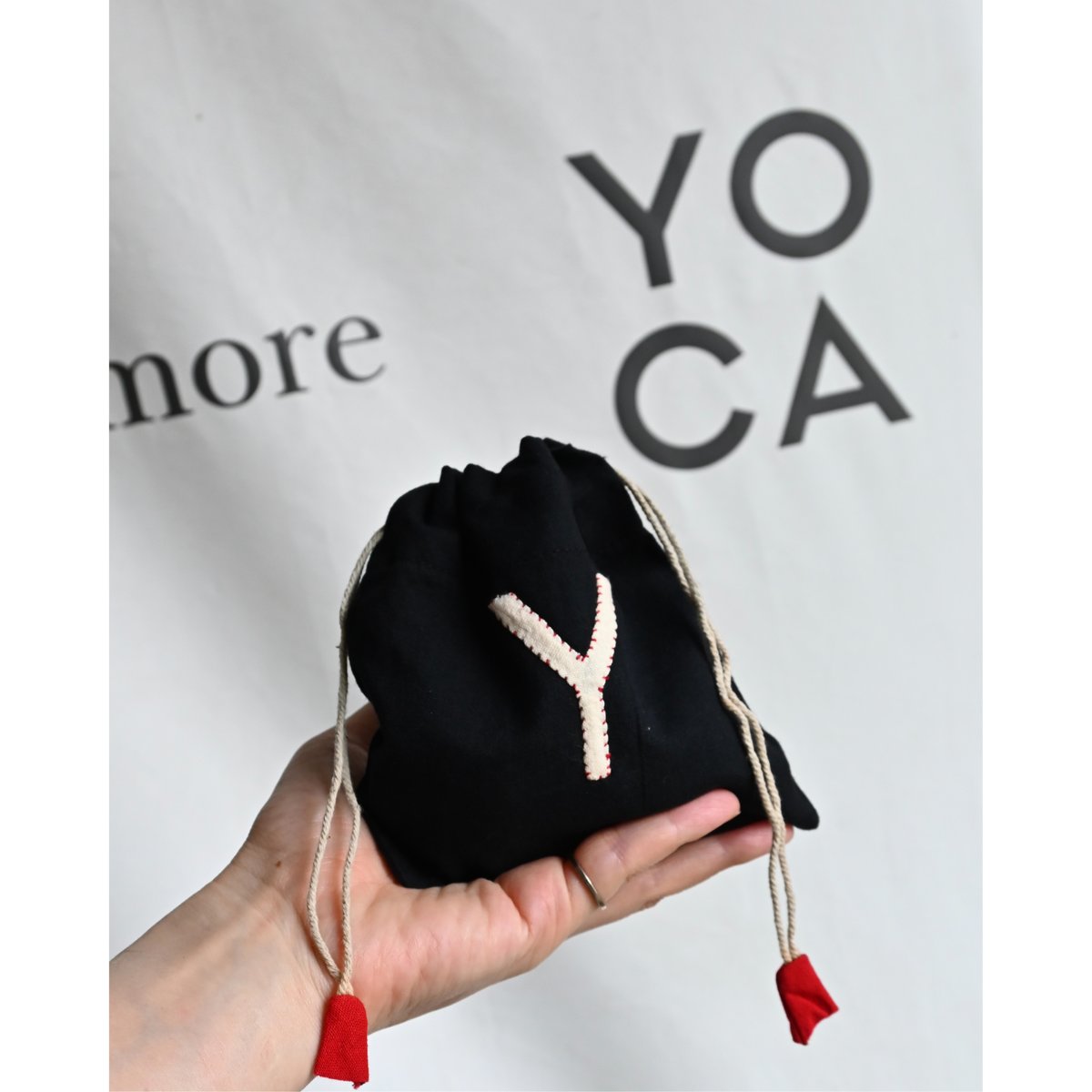 Suno&Morrison Alphabet Drawsring Bag - 13*13