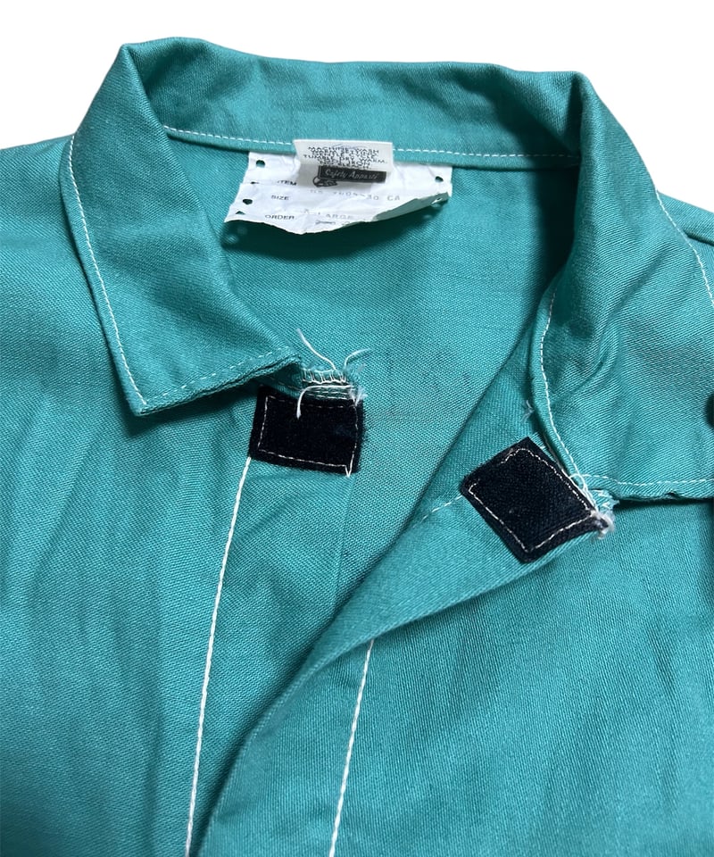 USA製 ステンシル入り ワークジャケット XL グリーン系 | SORE EYES USA製 ステンシル入り ワークジャケット XL グリーン系 | SORE EYES