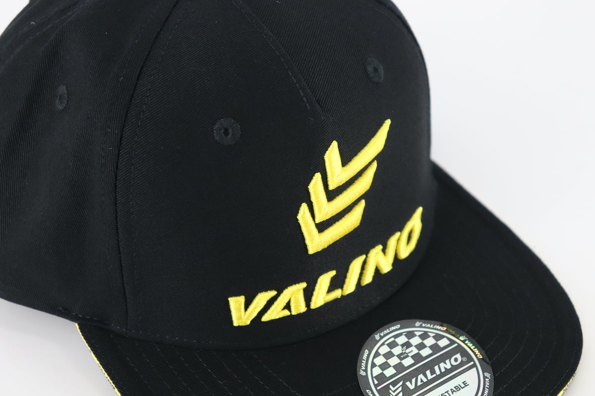 VALINO キャップ BLACK イエロー刺繍ロゴ 【VA-CAP-031】 | VALI...