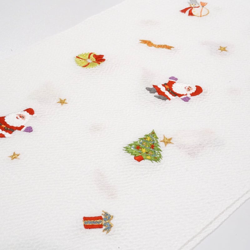 帯揚「渡敬・うずら縮緬・クリスマス」 | MINOKO STORE 帯揚「渡敬・うずら縮緬・クリスマス」 | MINOKO STORE