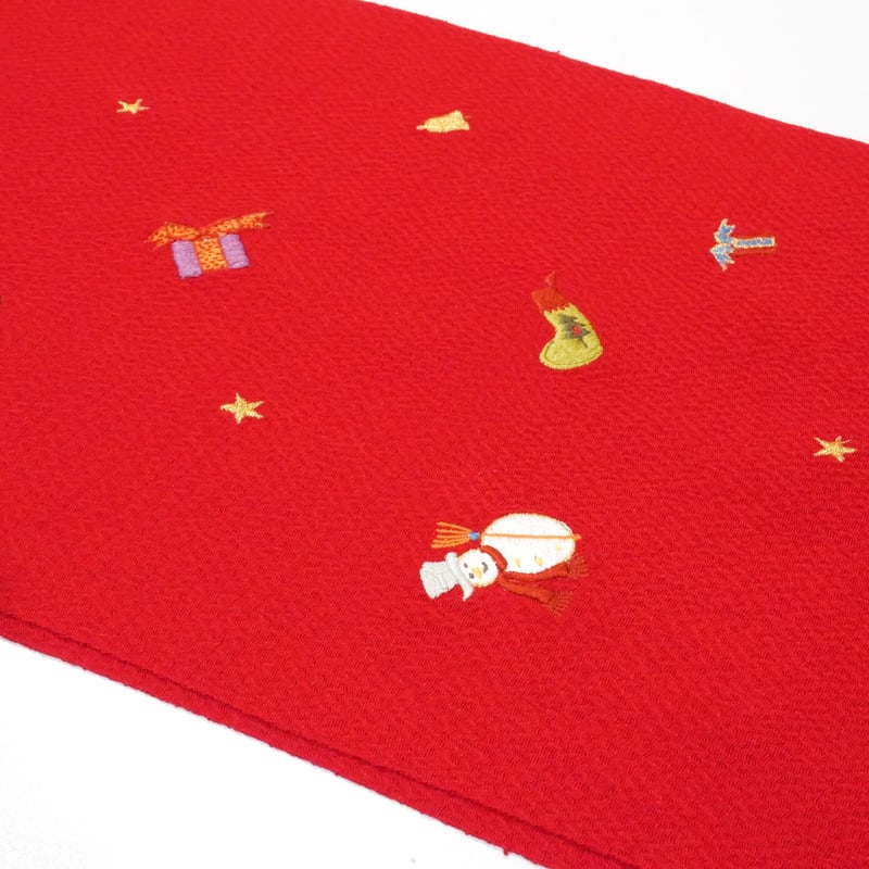 帯揚「渡敬・うずら縮緬・クリスマス」 | MINOKO STORE 帯揚「渡敬・うずら縮緬・クリスマス」 | MINOKO STORE