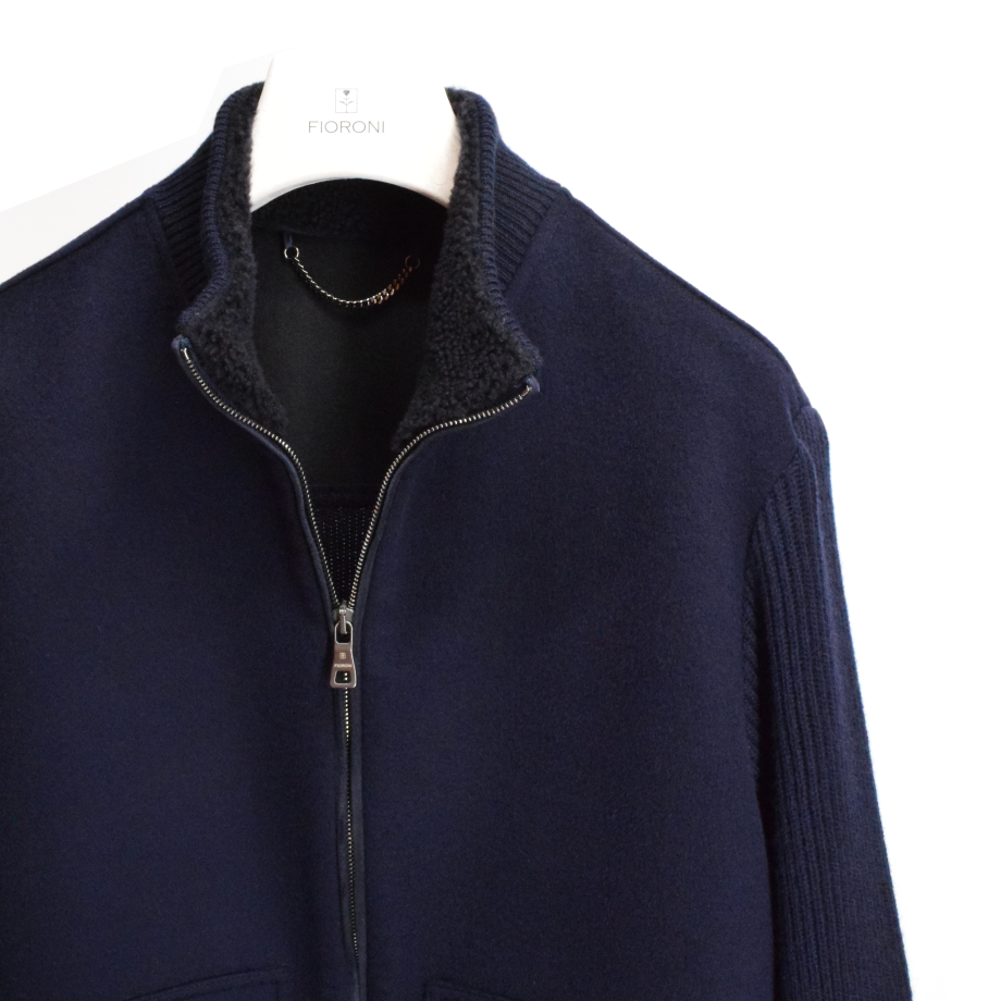 FIORONI / WOVEN-KNITED BOMBER | steve on line s...