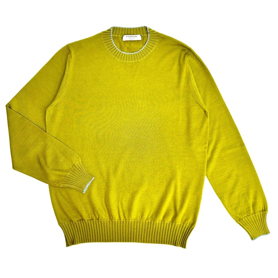 FIORONI / ROUND-NECK SWEAT / PISTACCHIO | steve...