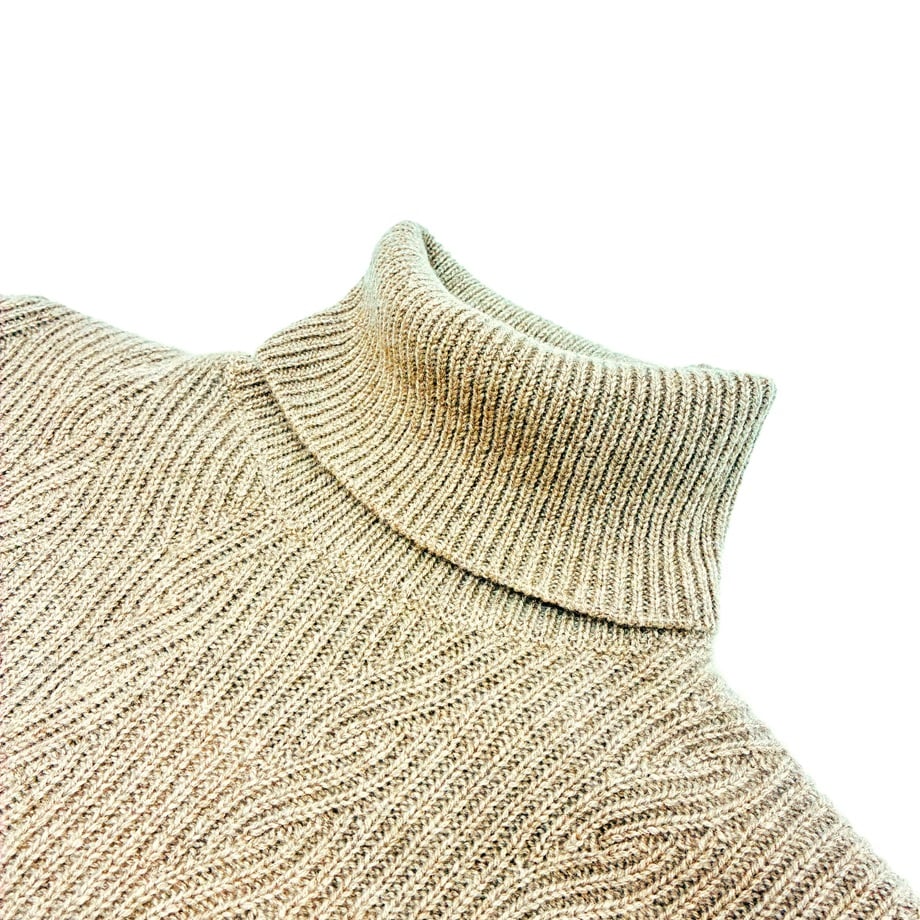 FIORONI / TURTLE NECK SW / SESAMO BROWN | steve...