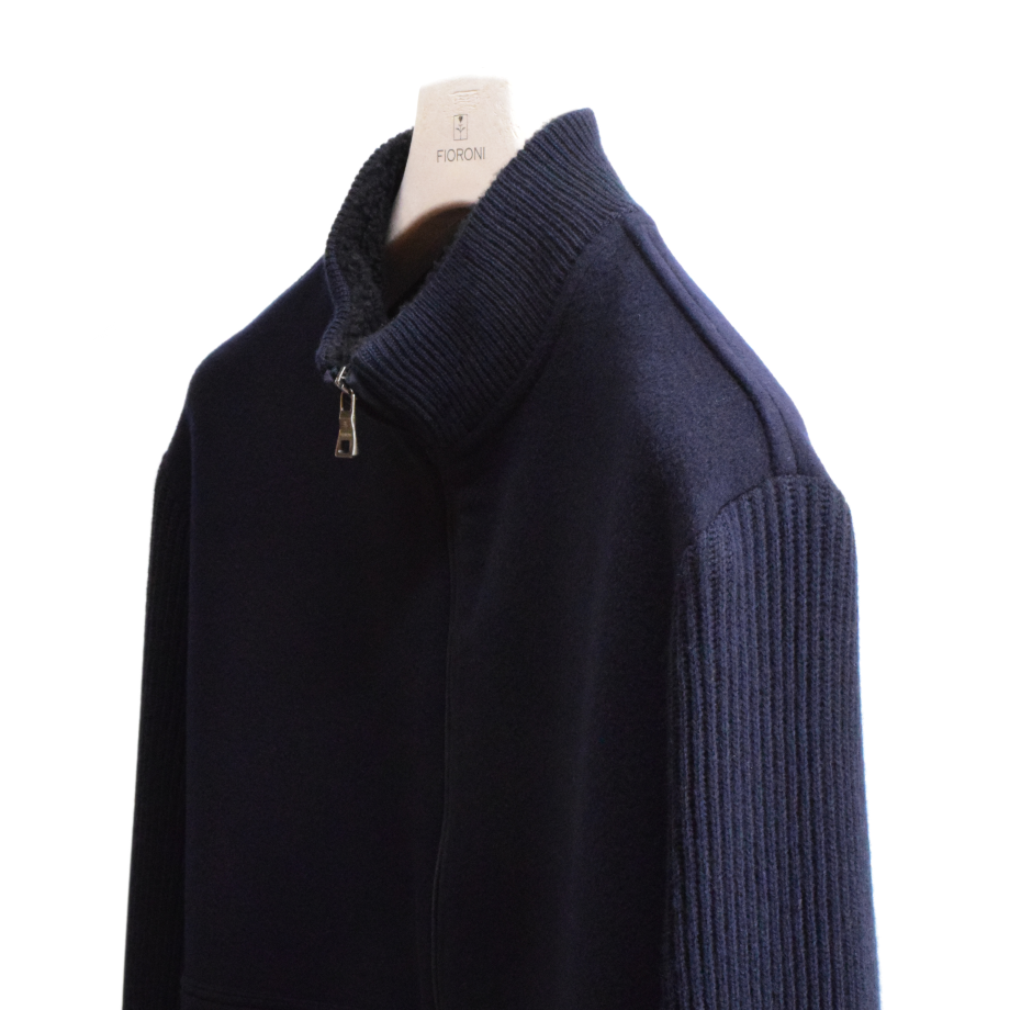 FIORONI / WOVEN-KNITED BOMBER | steve on line s...