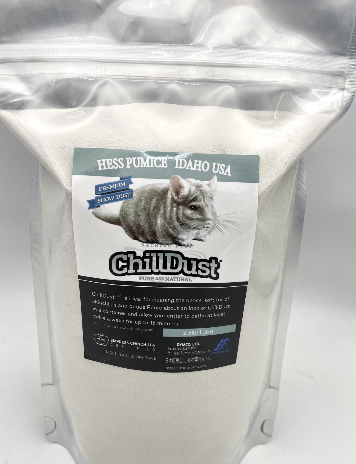 【正規品】CHILLDUST 1300g チンチラバスダスト 天然火山灰100% | mou ...