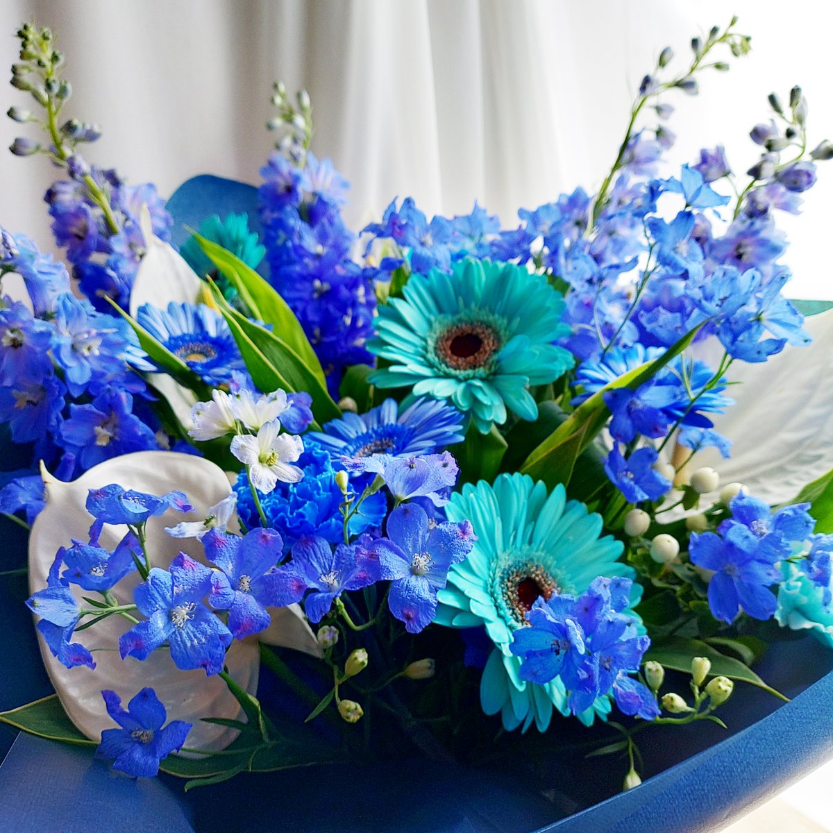 ○配達○【花束】爽やか ブルー系 ¥11,000 | Flower Labo ○配達○【花束】爽やか ブルー系 ¥11,000 | Flower Labo