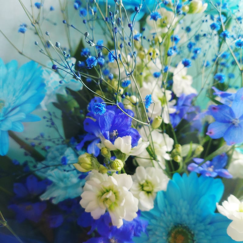 ○配達○【花束】爽やか ブルー系 ¥11,000 | Flower Labo ○配達○【花束】爽やか ブルー系 ¥11,000 | Flower Labo