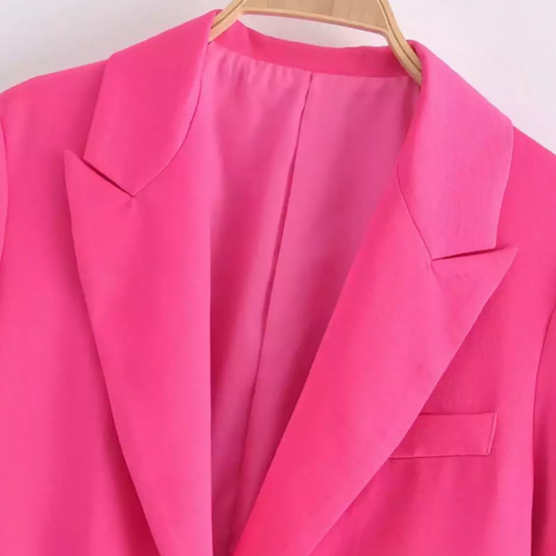 ローズピンクジャケットセットアップスーツ/S.M.L/2021SS ローズピンクジャケットセットアップスーツ/S.M.L/2021SS