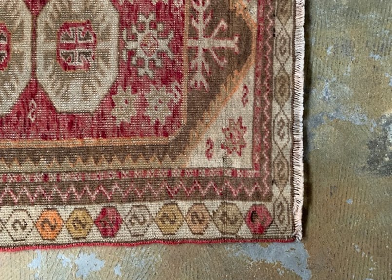 vintage rug トルコ絨毯 オールドカーペット ミニサイズ | chic vintage rug トルコ絨毯 オールドカーペット ミニサイズ | chic