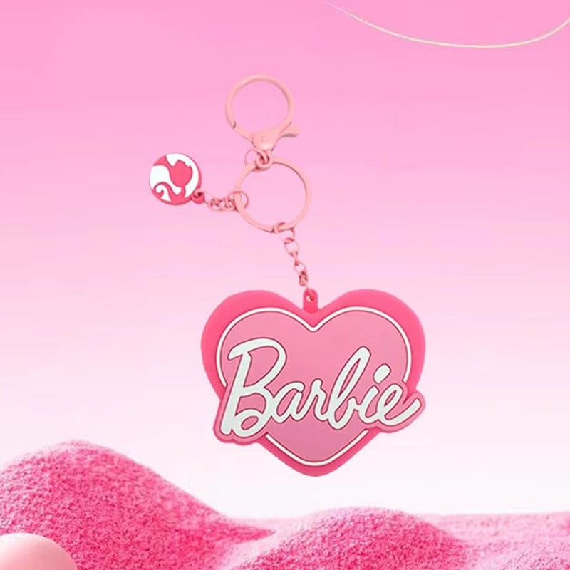 Barbie バービー イヤホンケース シリコンポーチ キーホルダー Barbie バービー イヤホンケース シリコンポーチ キーホルダー