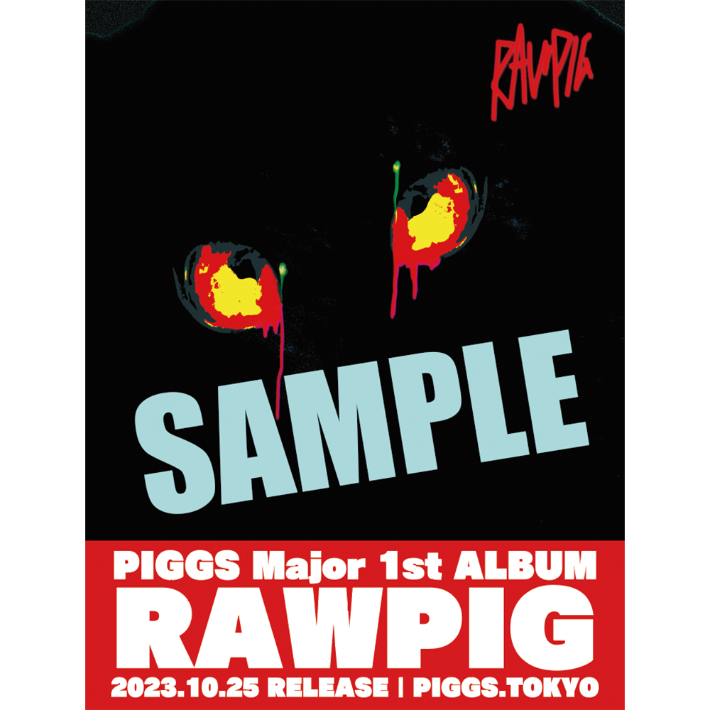 PIGGS『RAWPIG』スマホサイズステッカー付き | VILLAGE VANGUARD S...