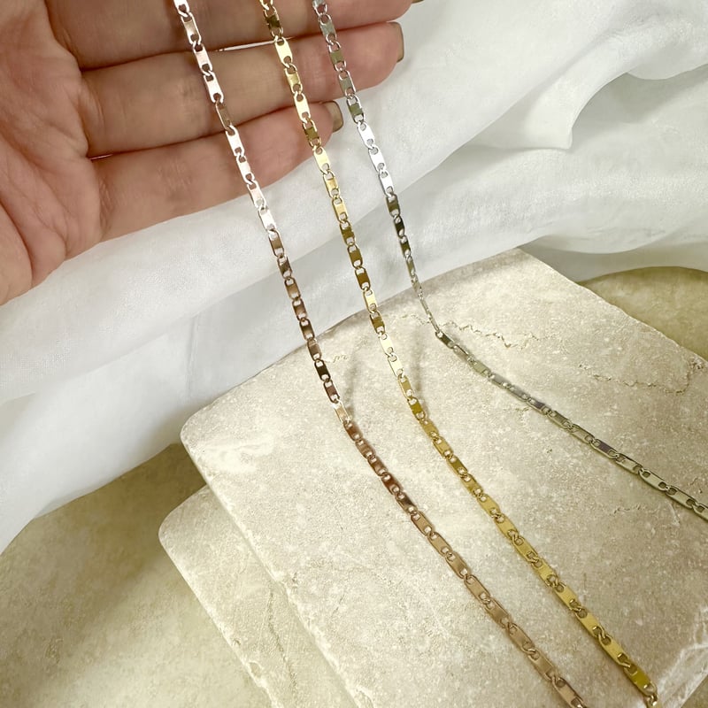 185N ステンレスペタルチェーンネックレス | seasukii 185N ステンレスペタルチェーンネックレス | seasukii