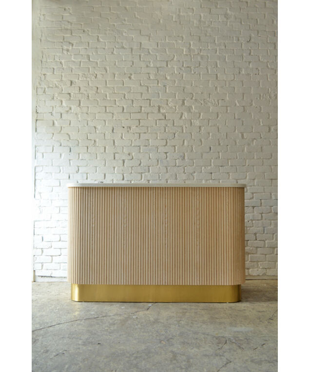 09-CB711003 Custom made Reception counter flute...