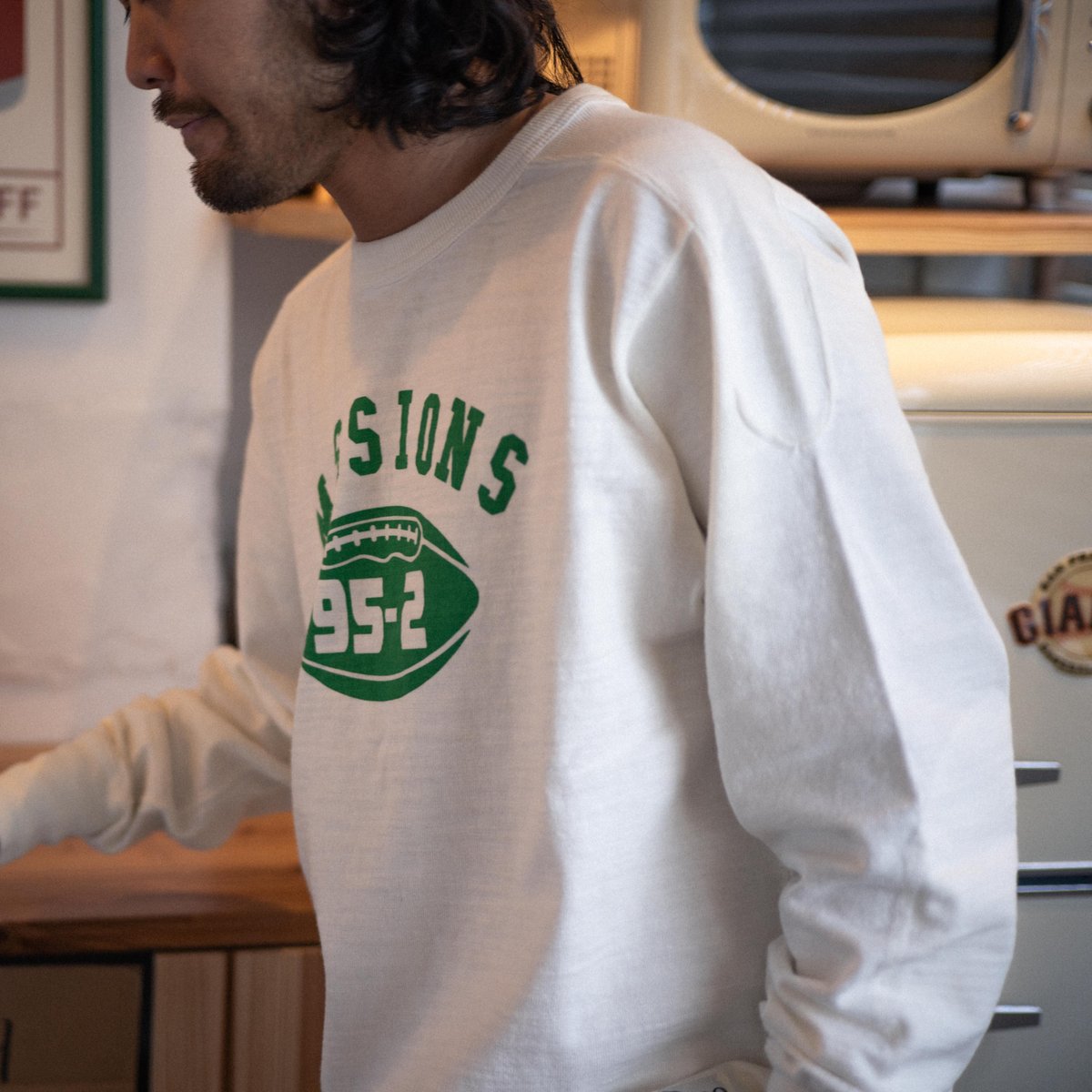 MISSIONS FOOTBALL 95-2 TEE (Green)【A.G.SPALDING...