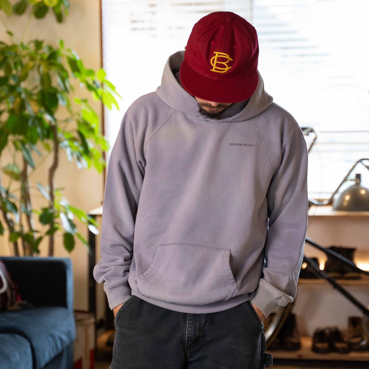 SAX BLUE】MISSION DISTRICT SUN FADED PULLOVER H SAX BLUE】MISSION DISTRICT SUN FADED PULLOVER H