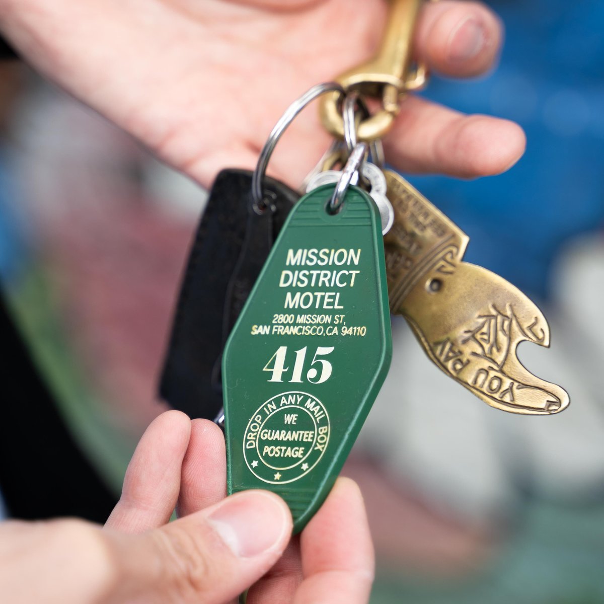 MISSION DISTRICT MOTEL KEY TAG(Green) | NATIVE ...