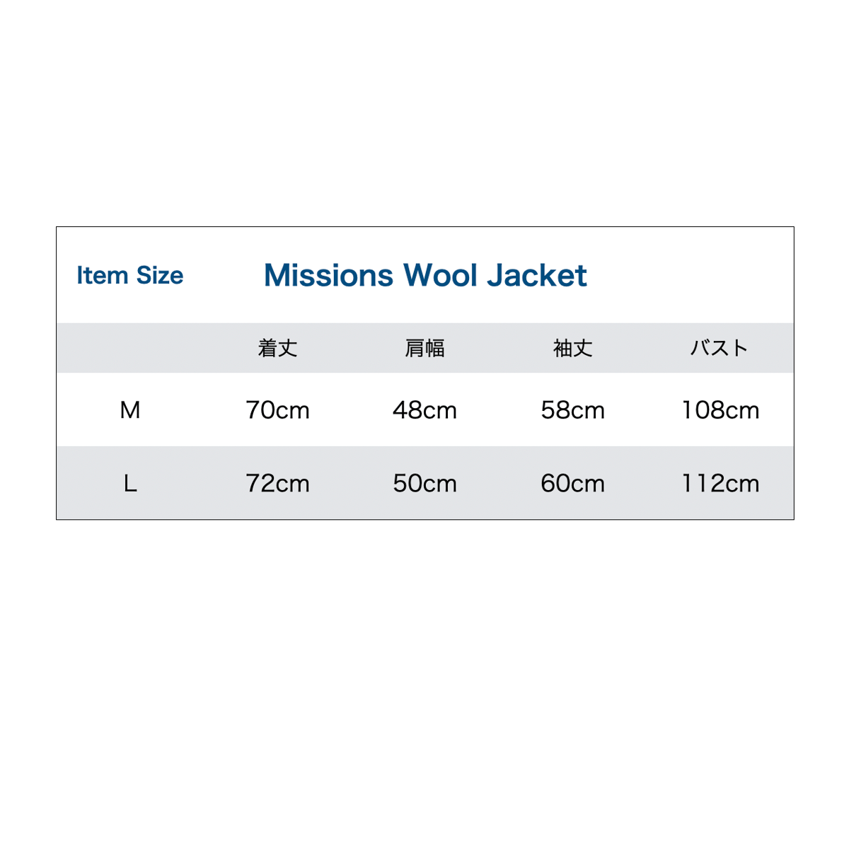 Missions Wool Jacket (Navy) | NATIVE JAPANESE W...