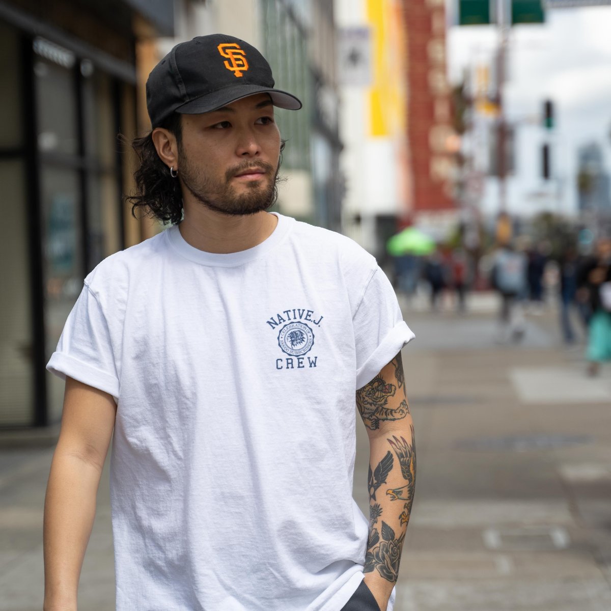 NATIVE.J.CREW T-shirts(NAVY) | NATIVE JAPANESE ...