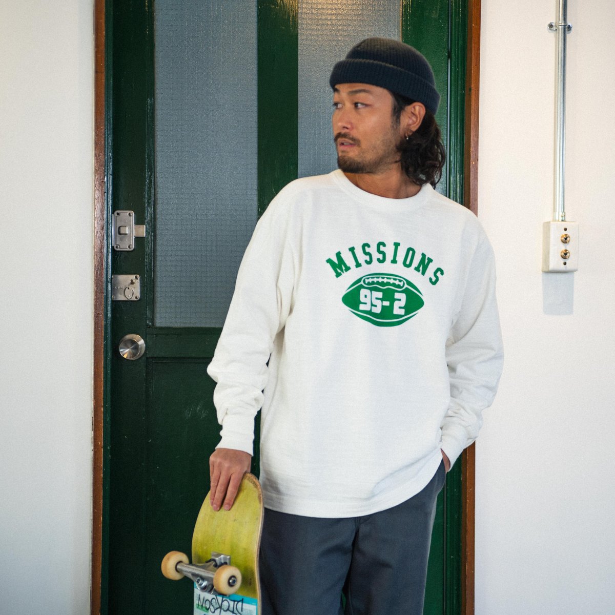 MISSIONS FOOTBALL 95-2 TEE (Green)【A.G.SPALDING...