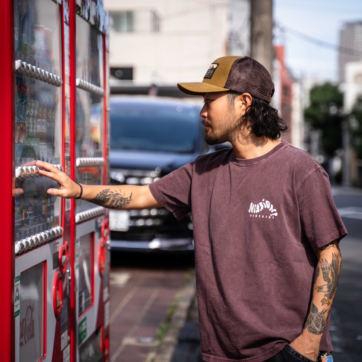 MD415-55 T-shirt(P-BORDEAUX) | NATIVE JAPANESE ...