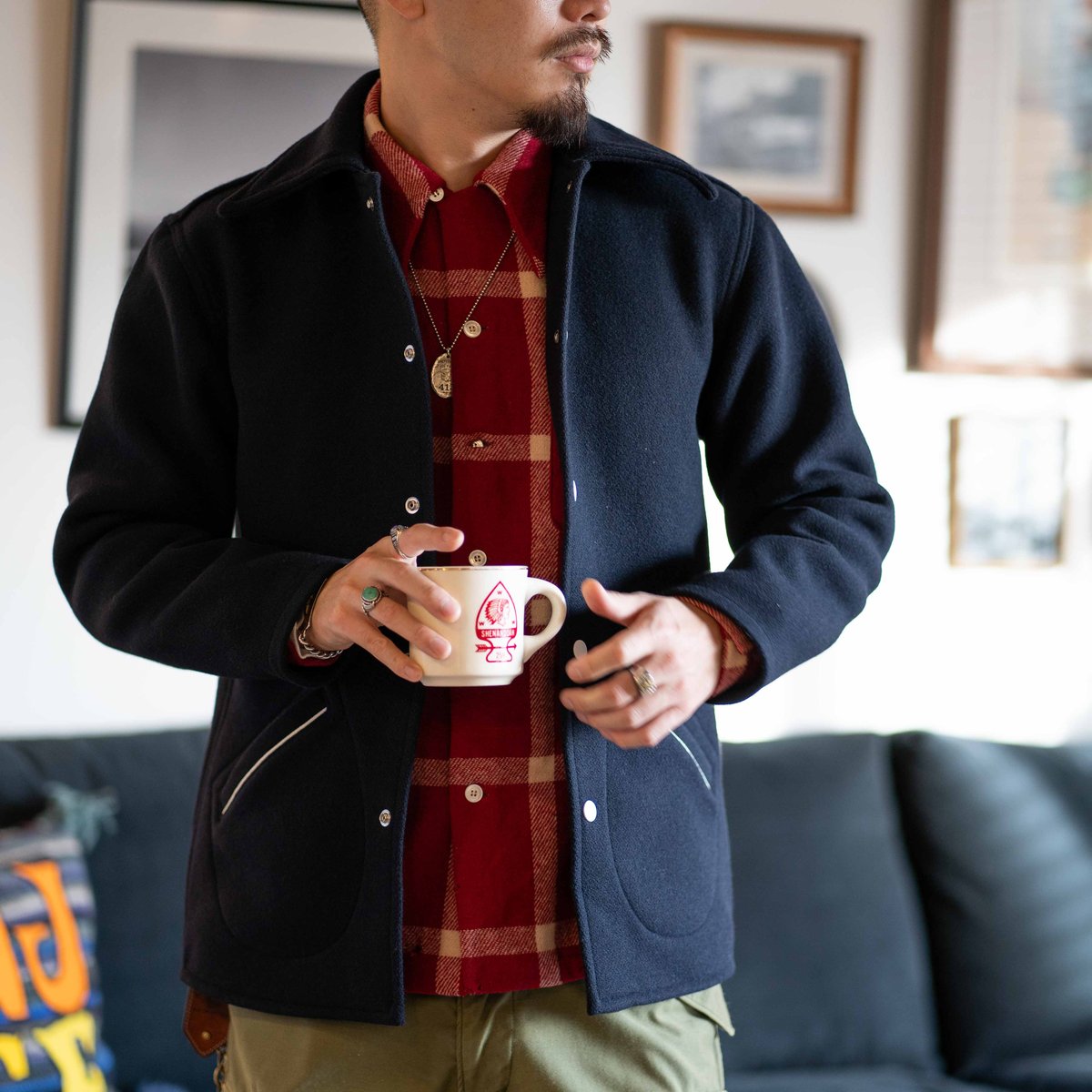 Missions Wool Jacket (Navy) | NATIVE JAPANESE W...