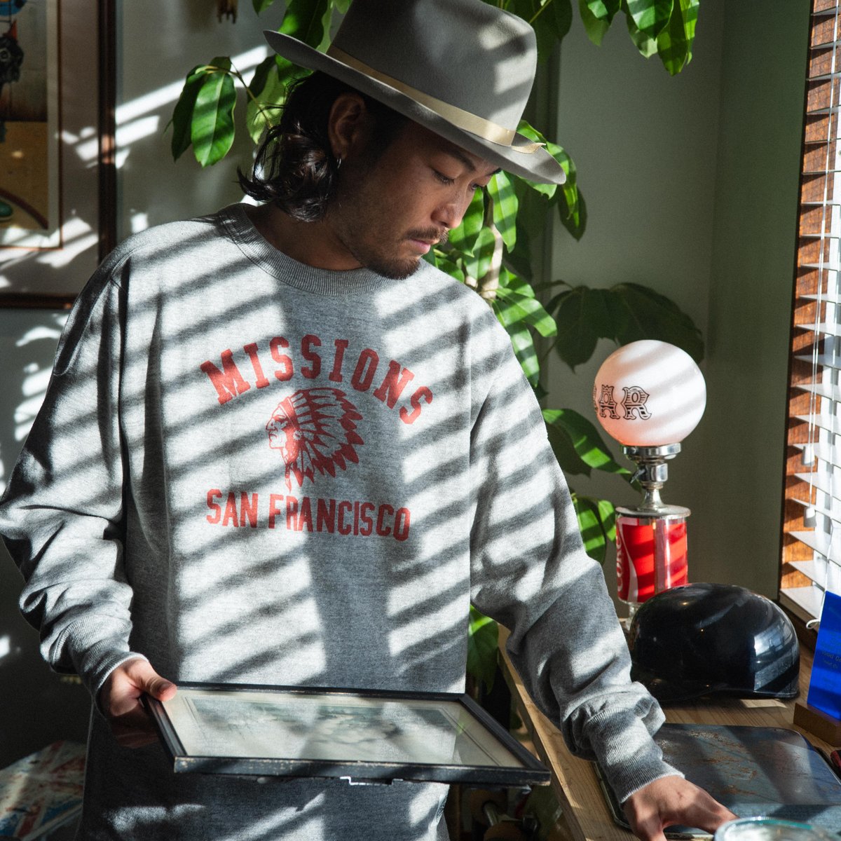 MISSIONS FOOTBALL SF TEE (Red)【A.G.SPALDING & B...