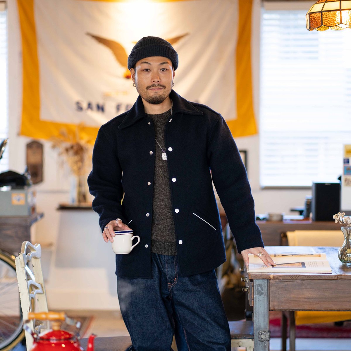 Missions Wool Jacket (Navy) | NATIVE JAPANESE W...
