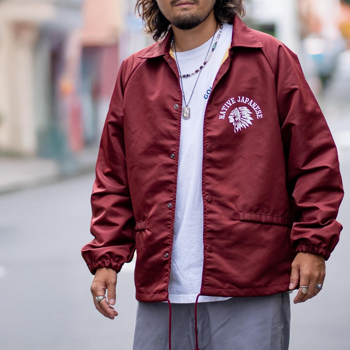 【Burgundy】NATIVE J.CREW NYLON JACKET | NATIVE J...