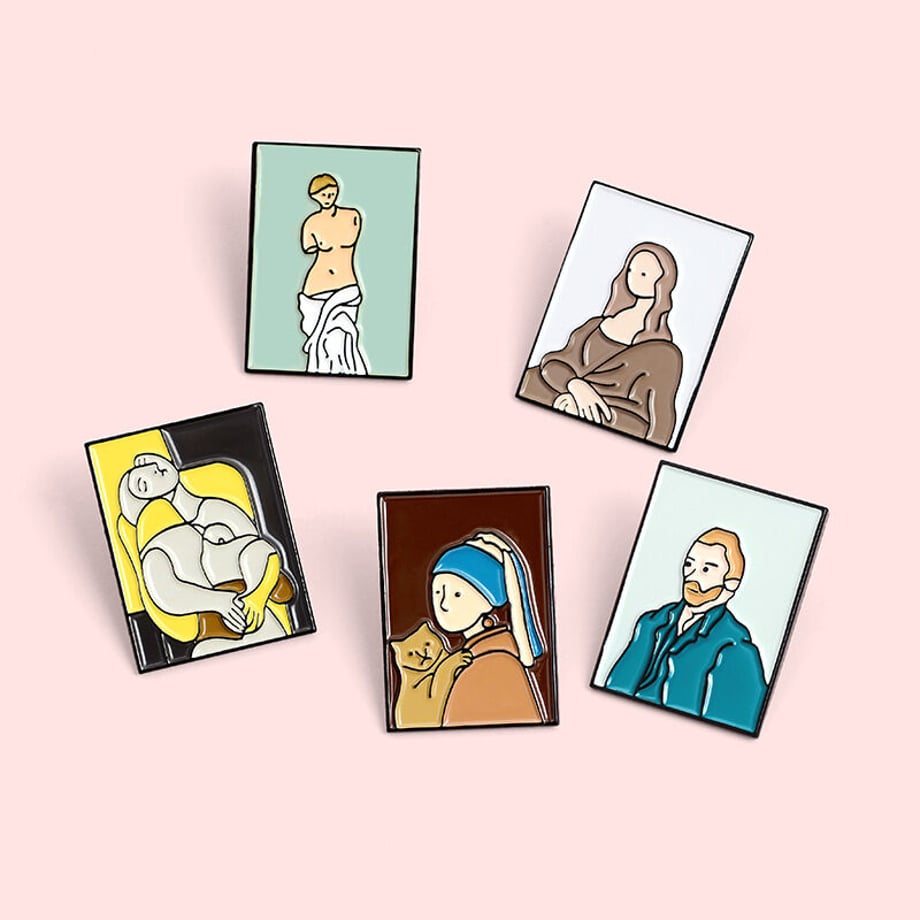 ART pins (Set of 5) | new to vintage