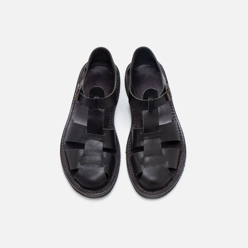 GURKHA SANDAL (SMOOTH) / Black | NORIEI Online GURKHA SANDAL (SMOOTH) / Black | NORIEI Online