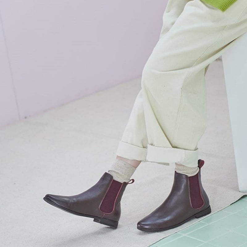 本革 革 サイドゴアブーツ レディース レザー ブーツ サイドゴア ショート ローヒール フラット ショートブーツ 黒 ブラウン ワイン レッド 本革 革 サイドゴアブーツ レザー ショートブーツ フラット ローヒール